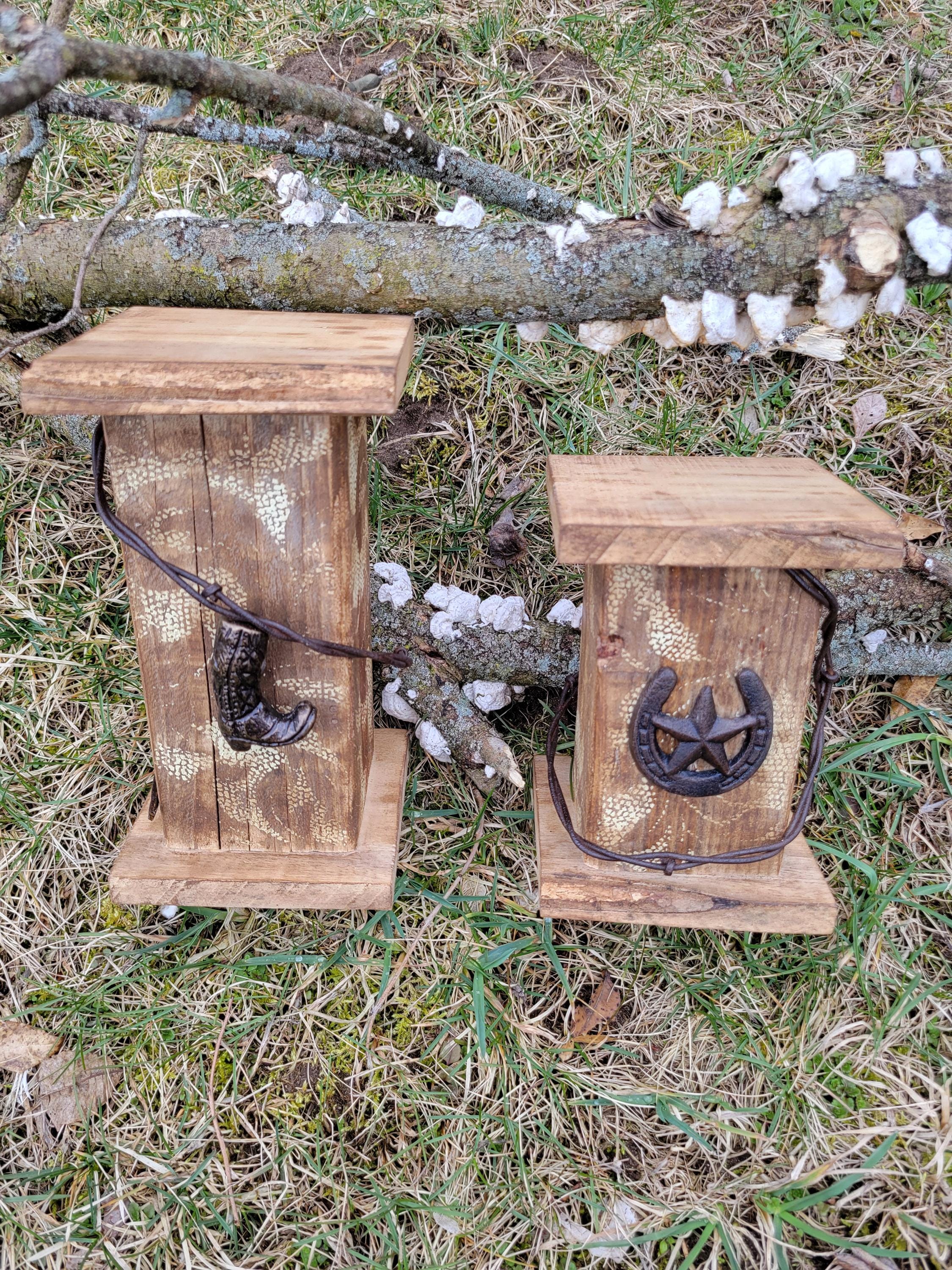 Western Candle Holders, Rustic Risers, Candle Holders, Barbed Wire ...