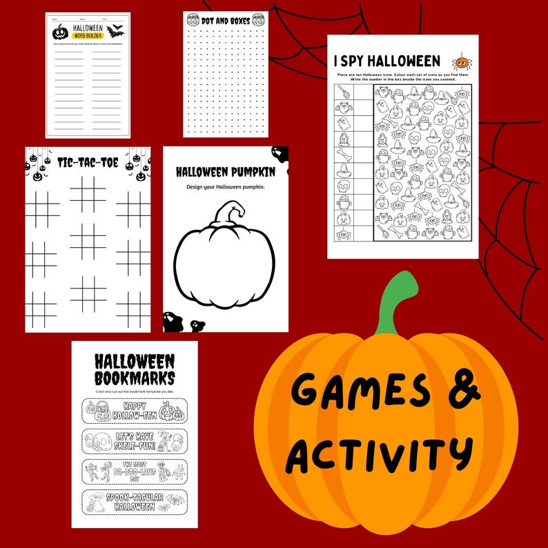 Halloween Activity Pages | Classroom Fun, Fall Coloring Bundle, Spooky ...