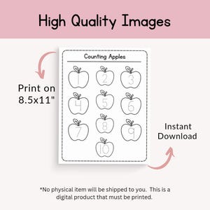 Number Tracing 1-10 Worksheets: Early Learning Activity (digital ...