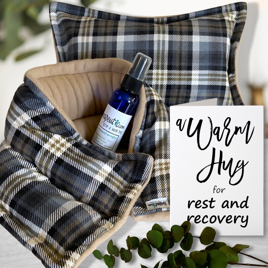 Microwave Hot or Cold Pack Pillows, Recovery Gift Set, Handmade Unique ...