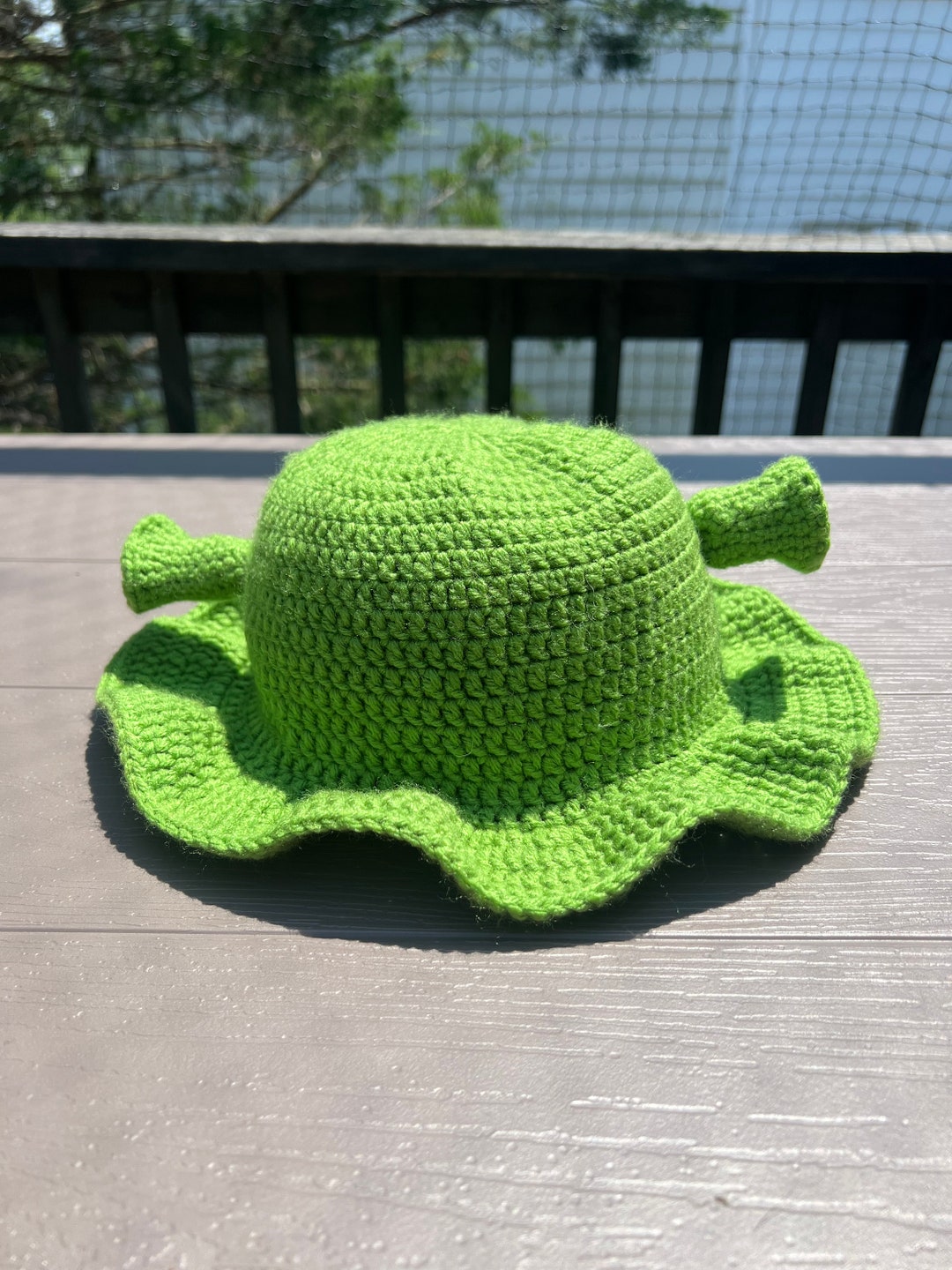 Crochet Shrek Bucket Hat - Etsy