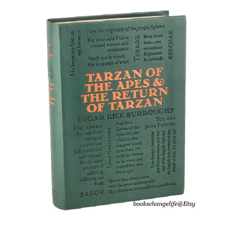 Tarzan of the Apes & Return of Tarzan by Edgar Rice Burroughs Soft Faux ...