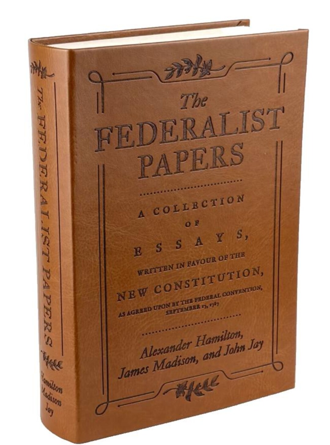 The FEDERALIST PAPERS (complete) by Hamilton Madison, Jay Faux Leather ...
