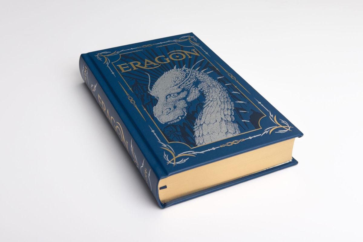 ERAGON by Christopher Paolini Deluxe Bonded Leather Collectible Edition ...