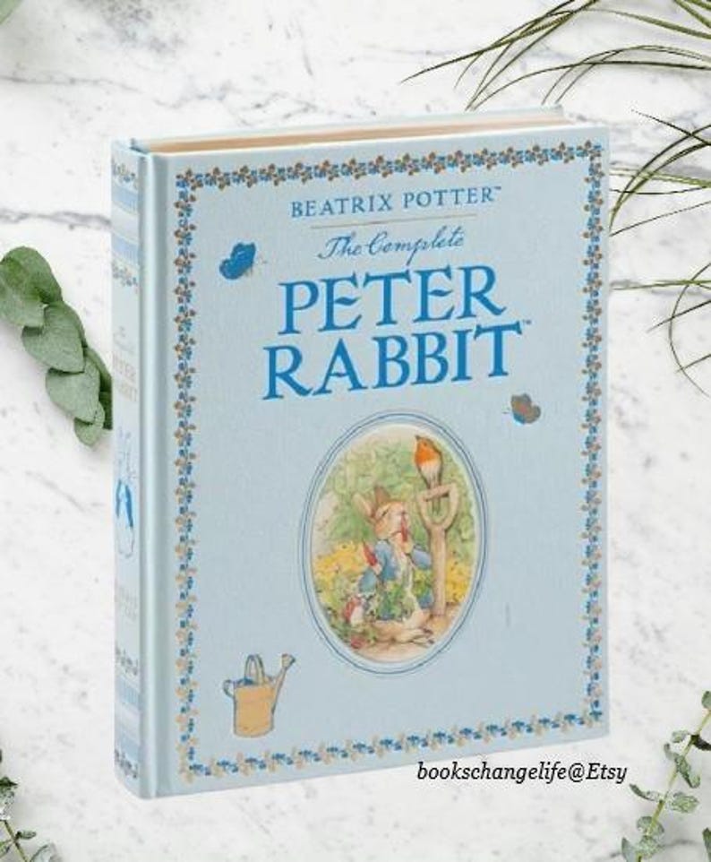 The COMPLETE PETER RABBIT by Beatrix Potter Deluxe Bonded Leather ...