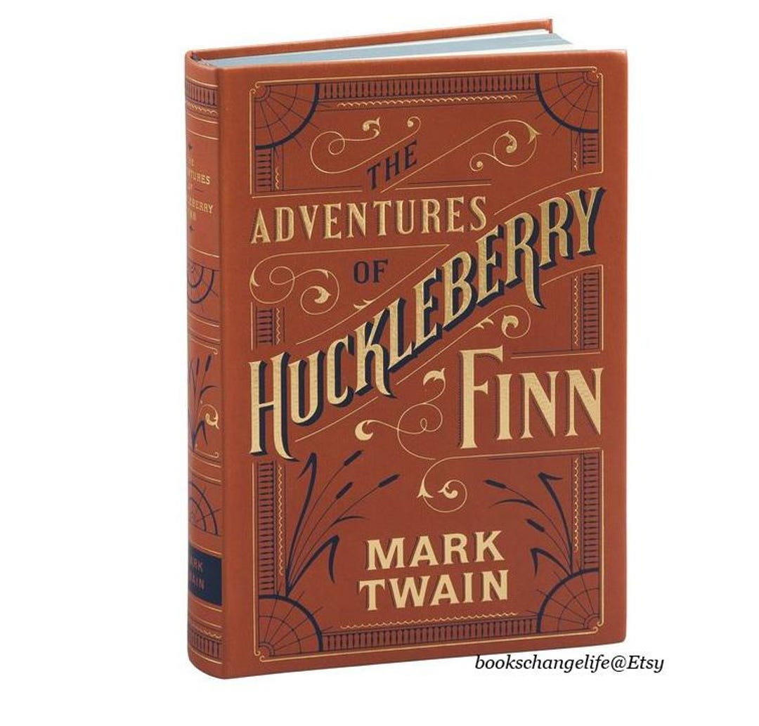 The Adventures of Huckleberry Finn by Mark Twain Soft Leather Bound ...