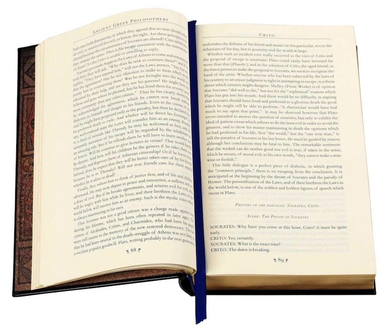 ANCIENT GREEK PHILOSOPHERS Plato Aristotle Epicurus Leather Bound ...