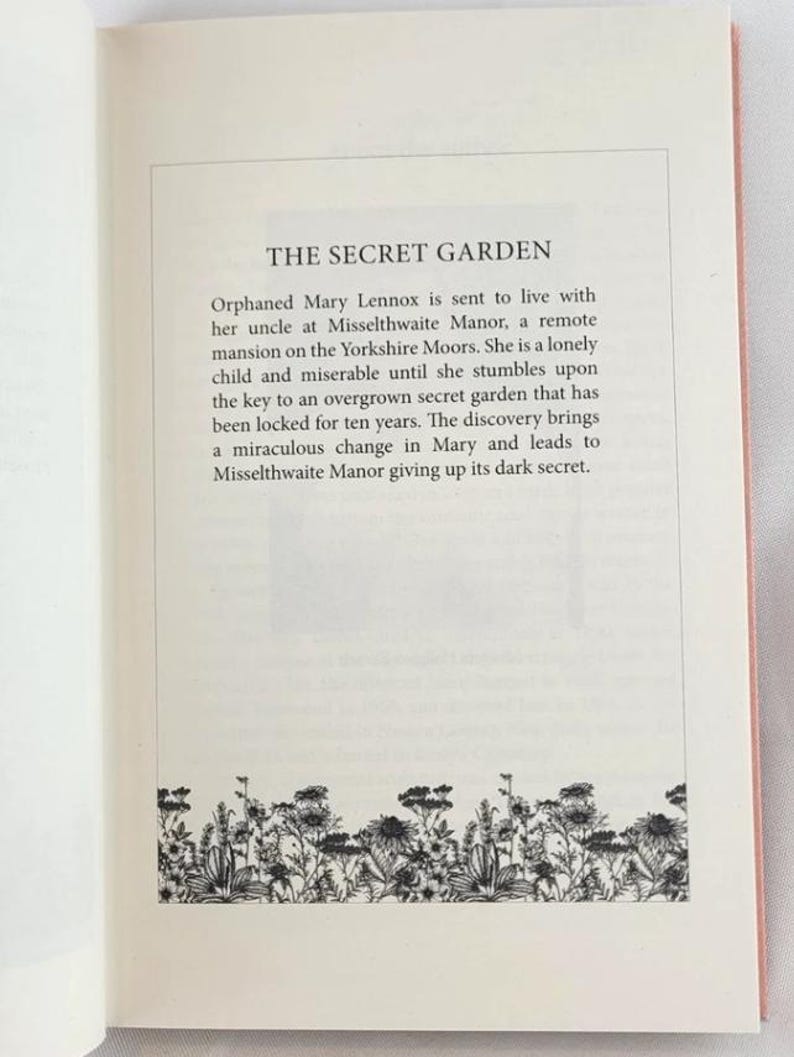 THE SECRET GARDEN by Frances Hodgson Burnett Cranford Collection ...