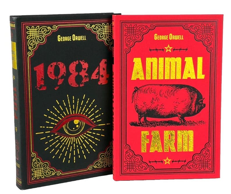 Rare - George Orwell Animal Farm & 1984 Nineteen Eighty-four Set of 2 ...