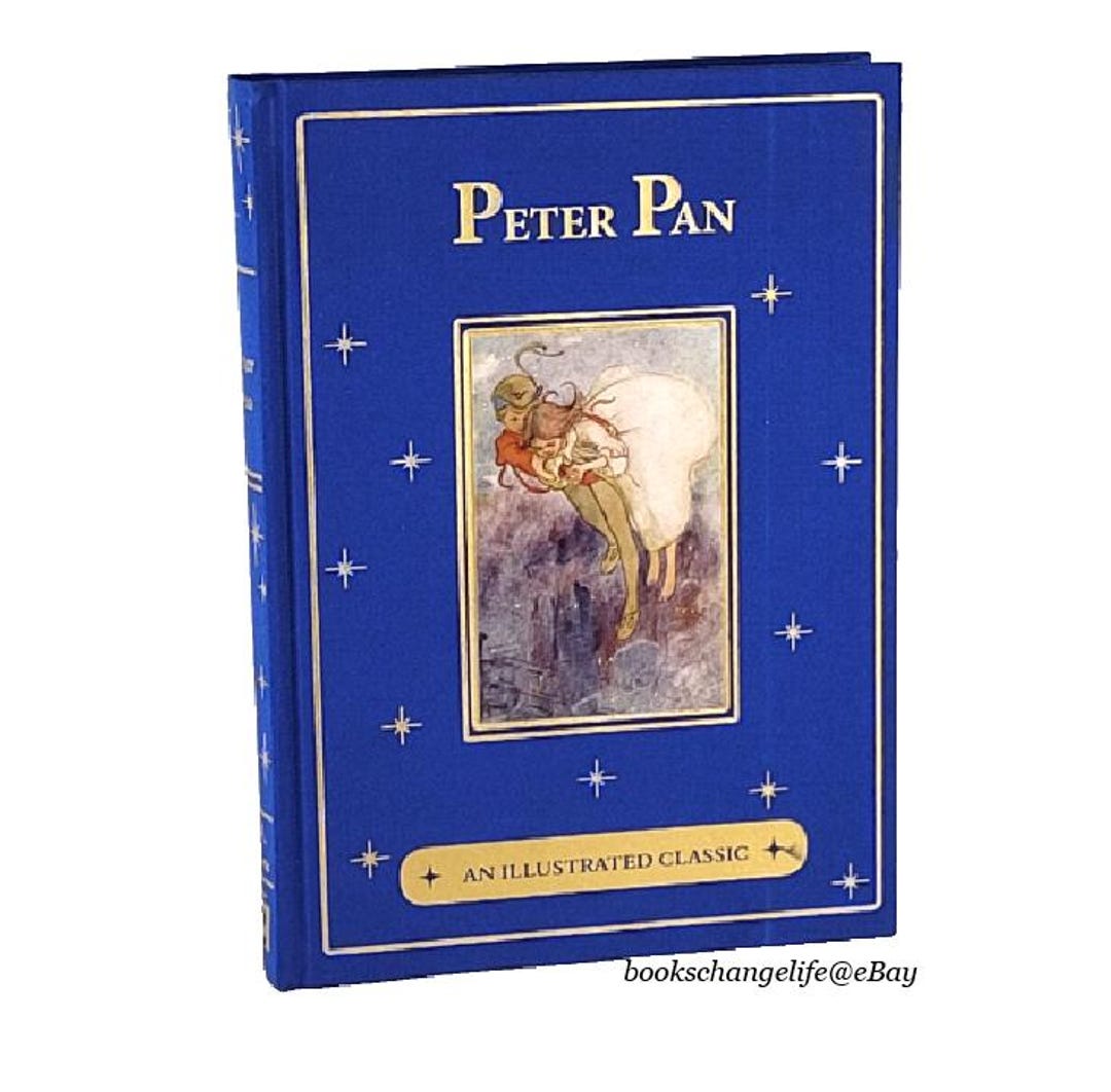 PETER PAN by J.M. BARRIE and Gwynedd Hudson Illustrated Clothbound ...