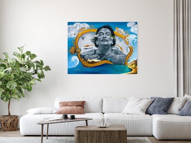 Salvador Dali, in Time | Art Print, Home Decor, Limited Edition Wall ...