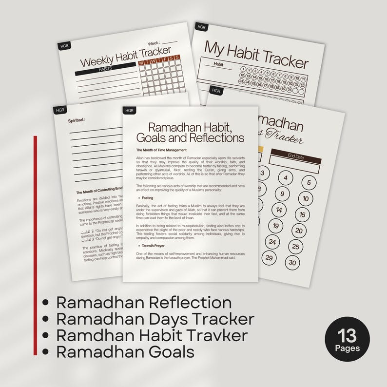 2026 Ramadan Planner Journal: Daily Islamic Prayer Dhikr Reflection ...