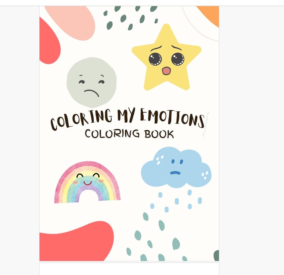 Coloring My Emotions Coloring Book for Kids - Etsy