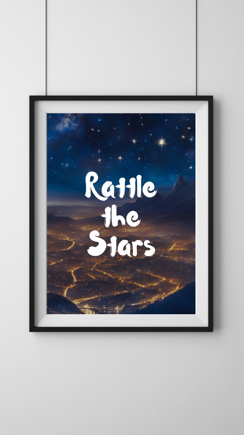 Throne of Glass Print | Rattle the Stars | TOG | Booktok Art Print ...