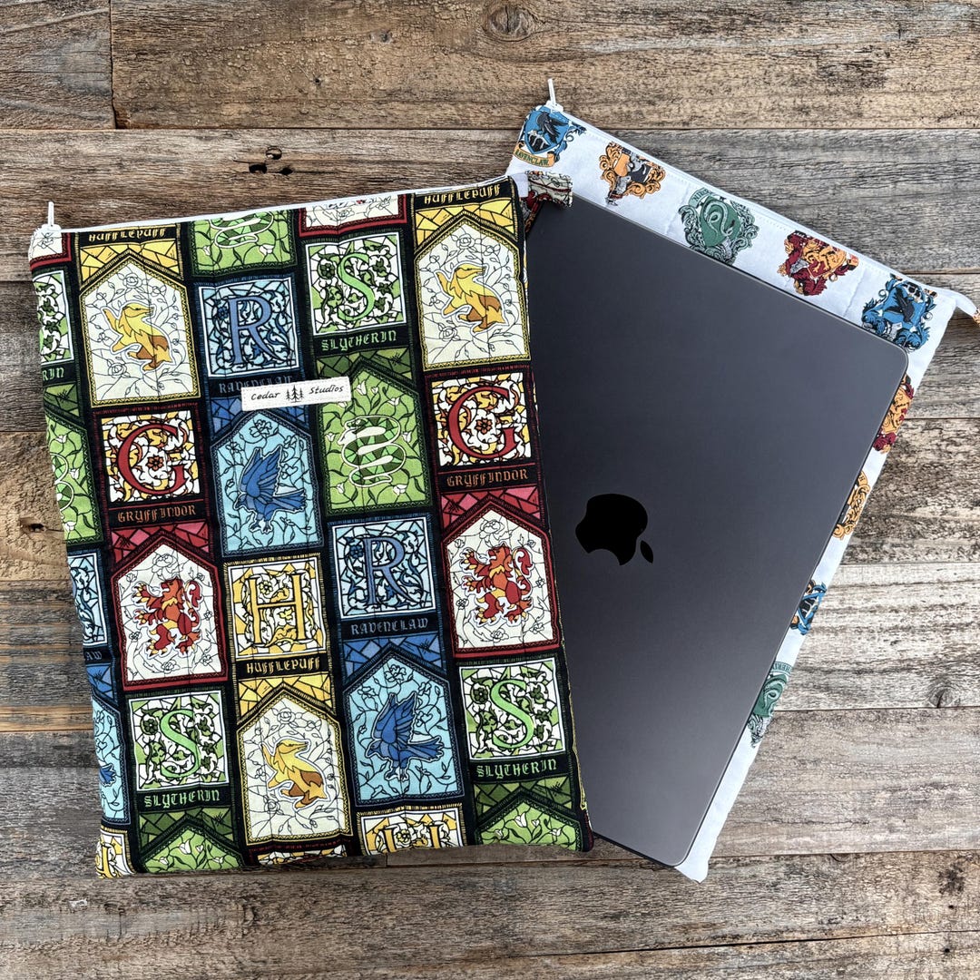 Wizard-themed Quilted Laptop Sleeve | Fits 13–14 Inch Laptops ...