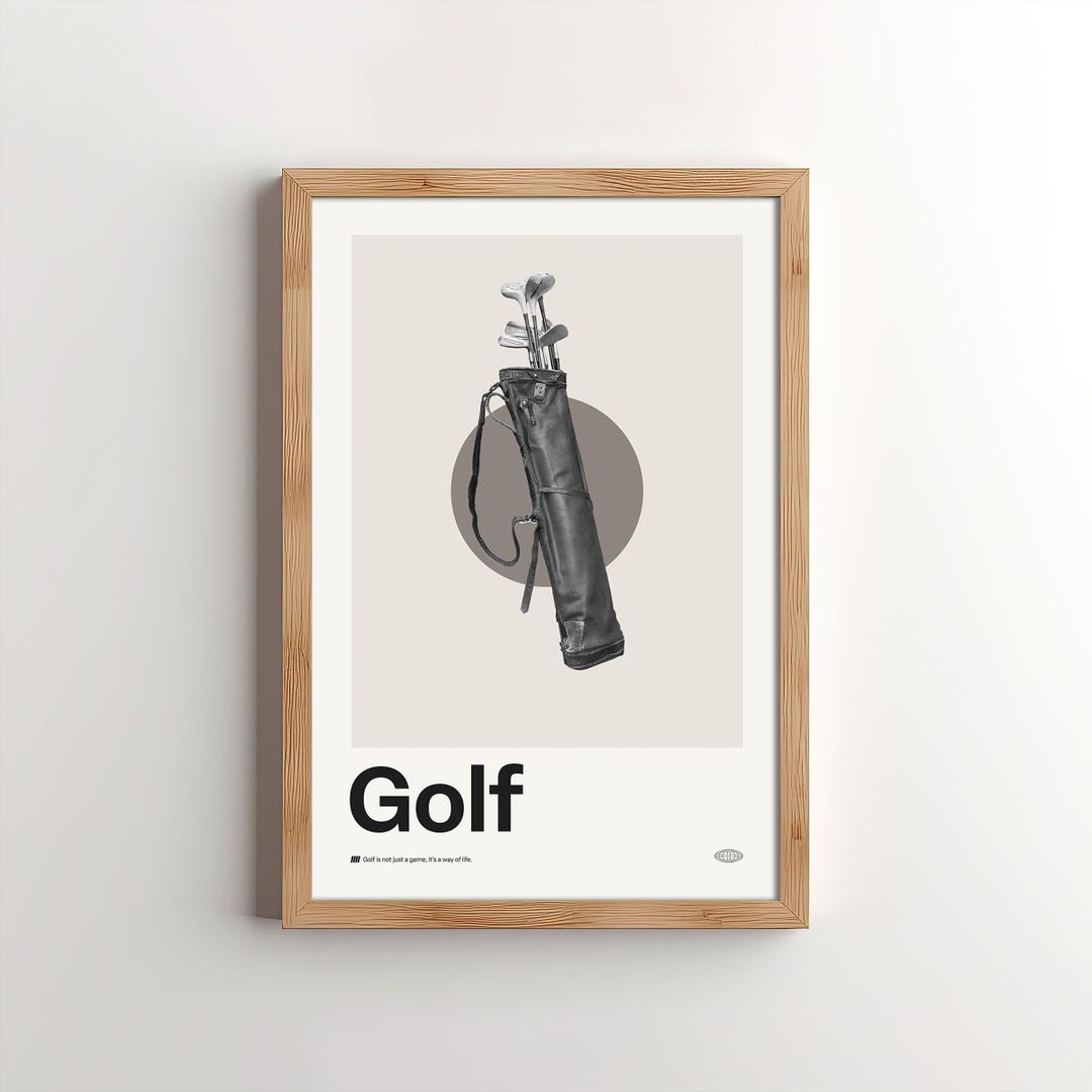 Vintage Golf Bag Poster *digital Download - Golf Poster, Sports Poster ...
