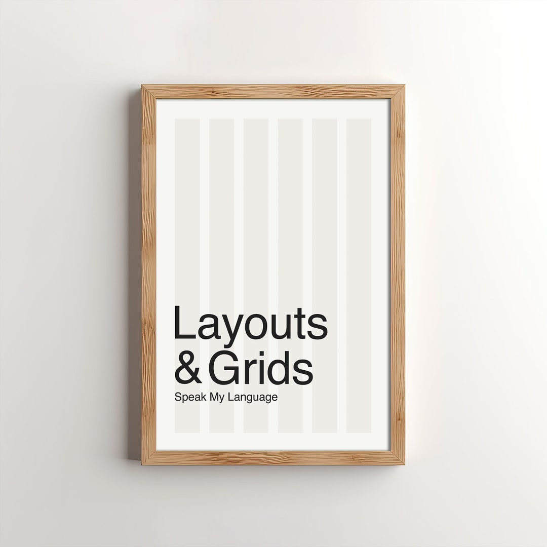 Layouts & Grids Poster digital Download Graphic Design Poster, Modern ...