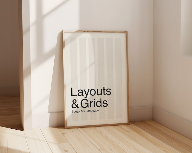 Layouts & Grids Poster digital Download Graphic Design Poster, Modern ...