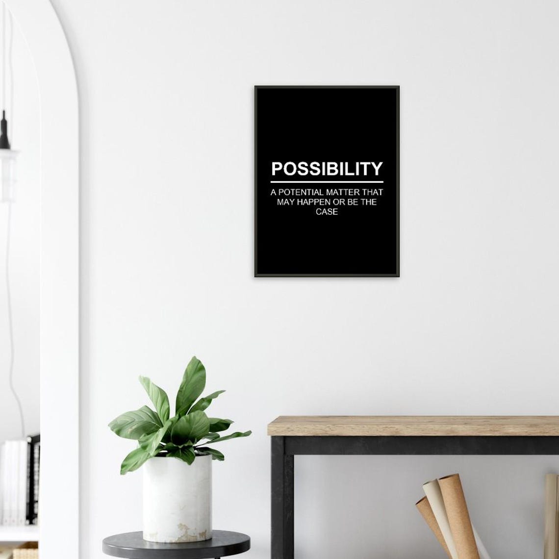 POSSIBILITY Inspirational Wall Art, Office Decor, Home Decor ...