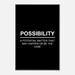 POSSIBILITY Inspirational Wall Art, Office Decor, Home Decor ...