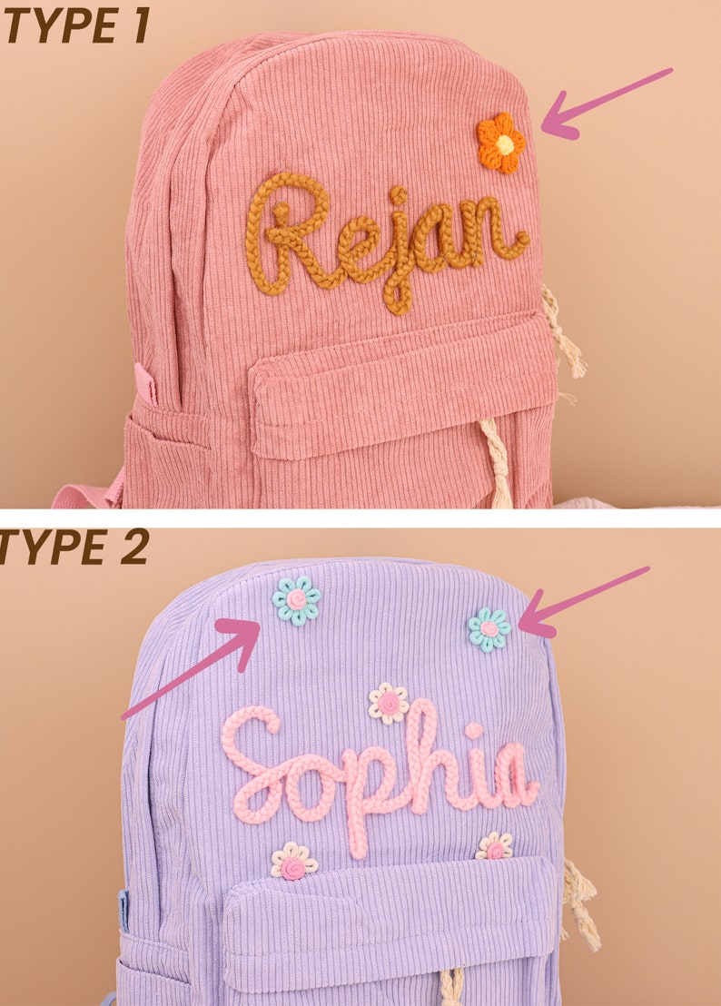 Kindergarten Backpack,personalized Kid Corduroy Backpack,handmade ...