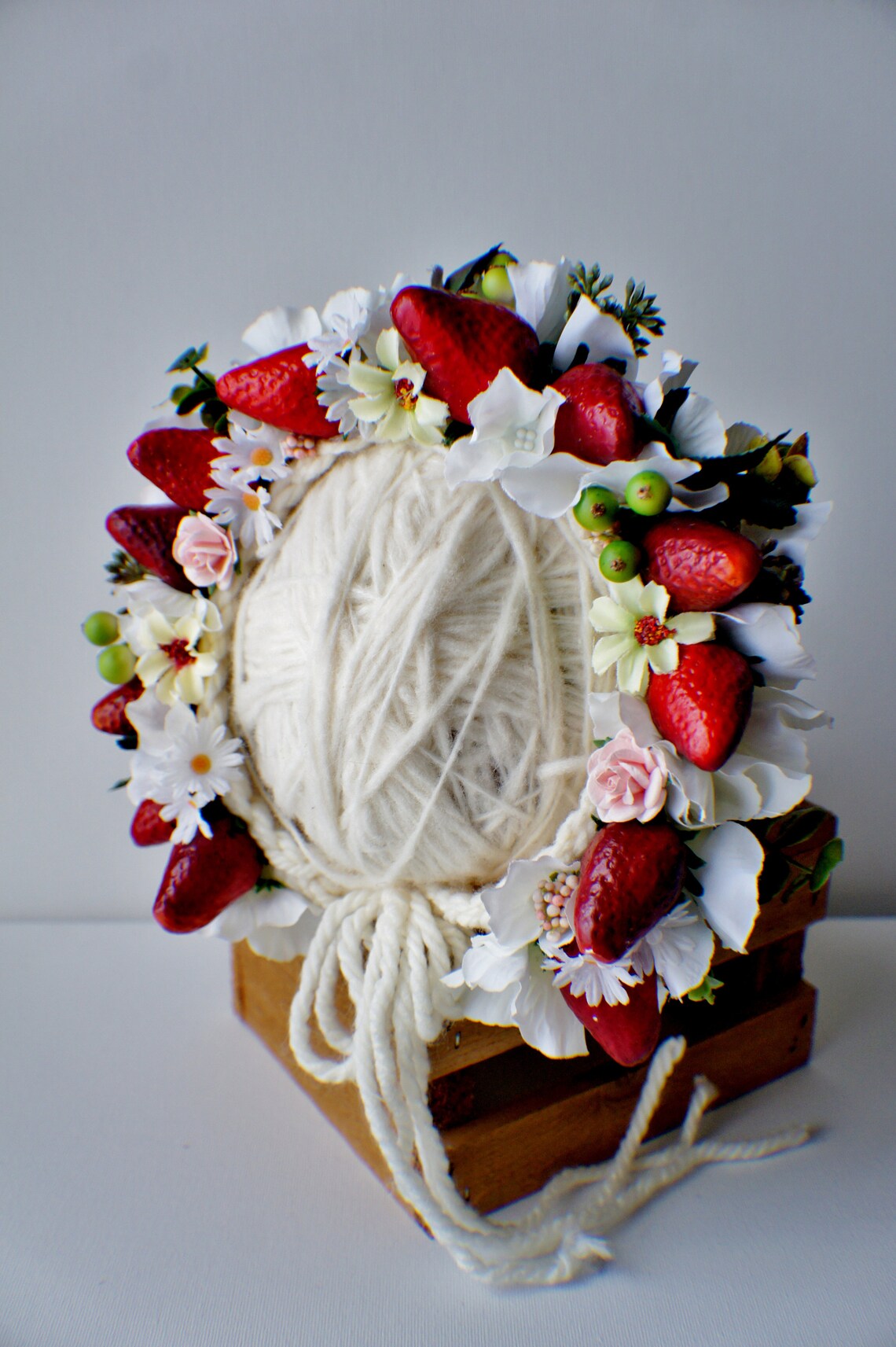 Flower Bonnet Floral Bonnet Garden Bonnet Sitter Bonnet | Etsy