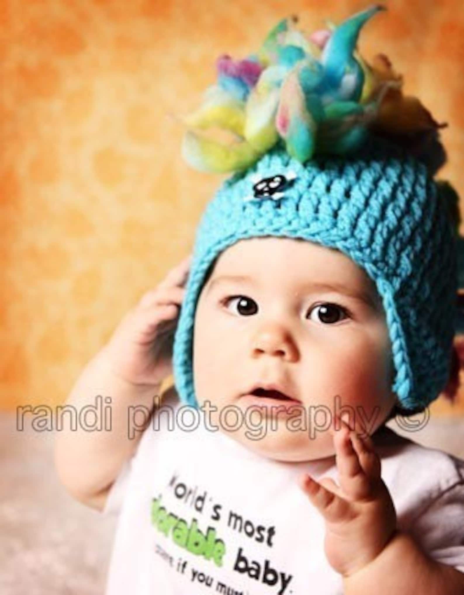 Baby Hat, Knit Photo Prop, Mohawk Hat, Mohawk Baby Hat, Baby Photo Prop ...