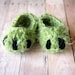 Monster Slippers, to Match the Monster Hat, Newborn Photo Prop, Baby ...
