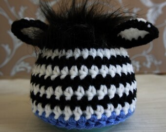 Zebra Hat - Etsy