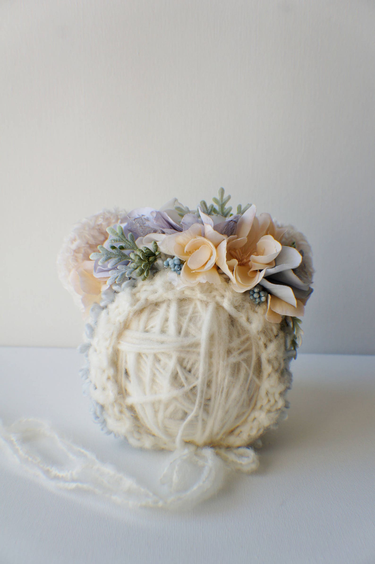 Flower Bonnet Floral Bonnet Garden Bonnet Bear Bonnet | Etsy