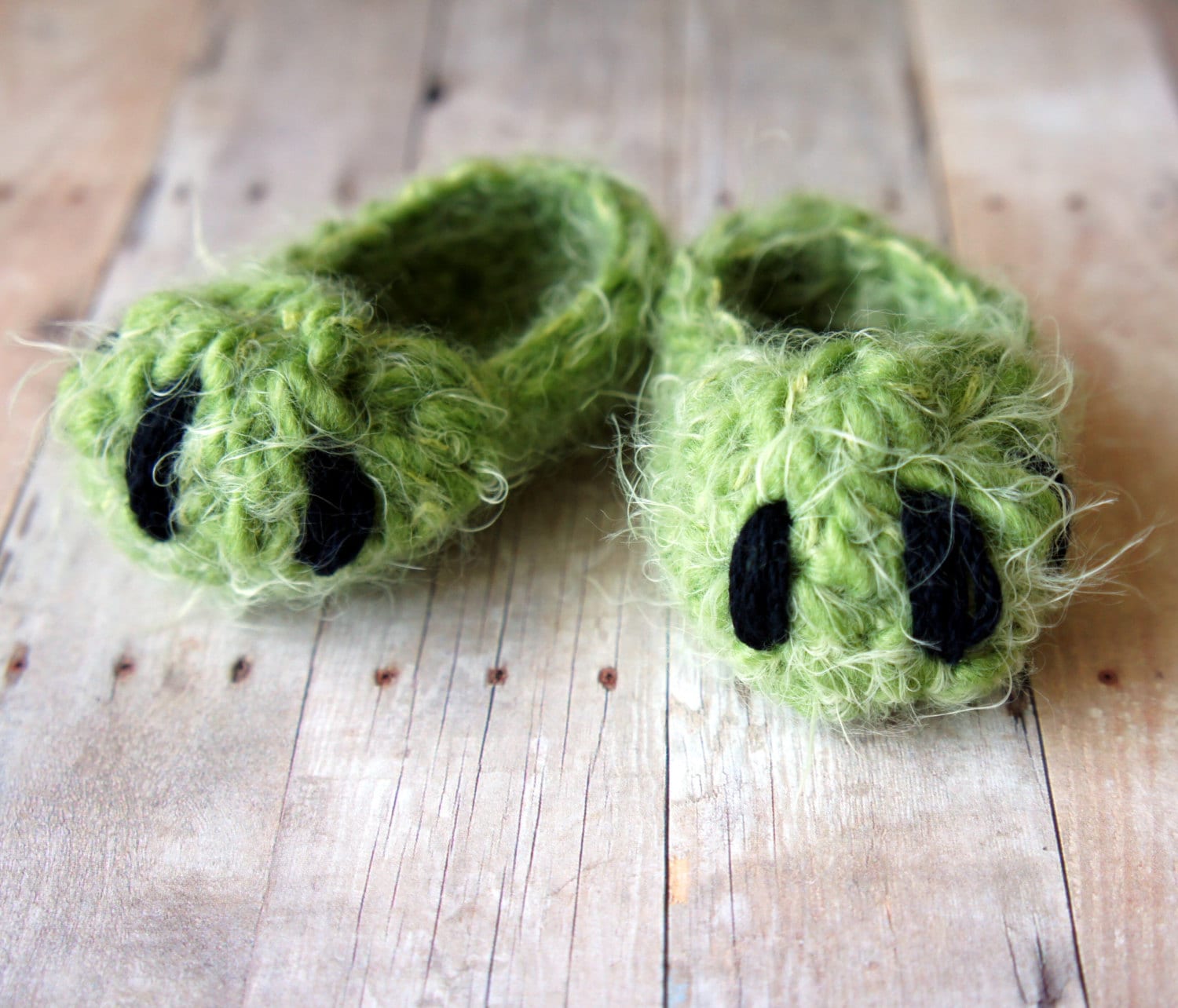 Monster Slippers to Match the Monster Hat Newborn Photo - Etsy