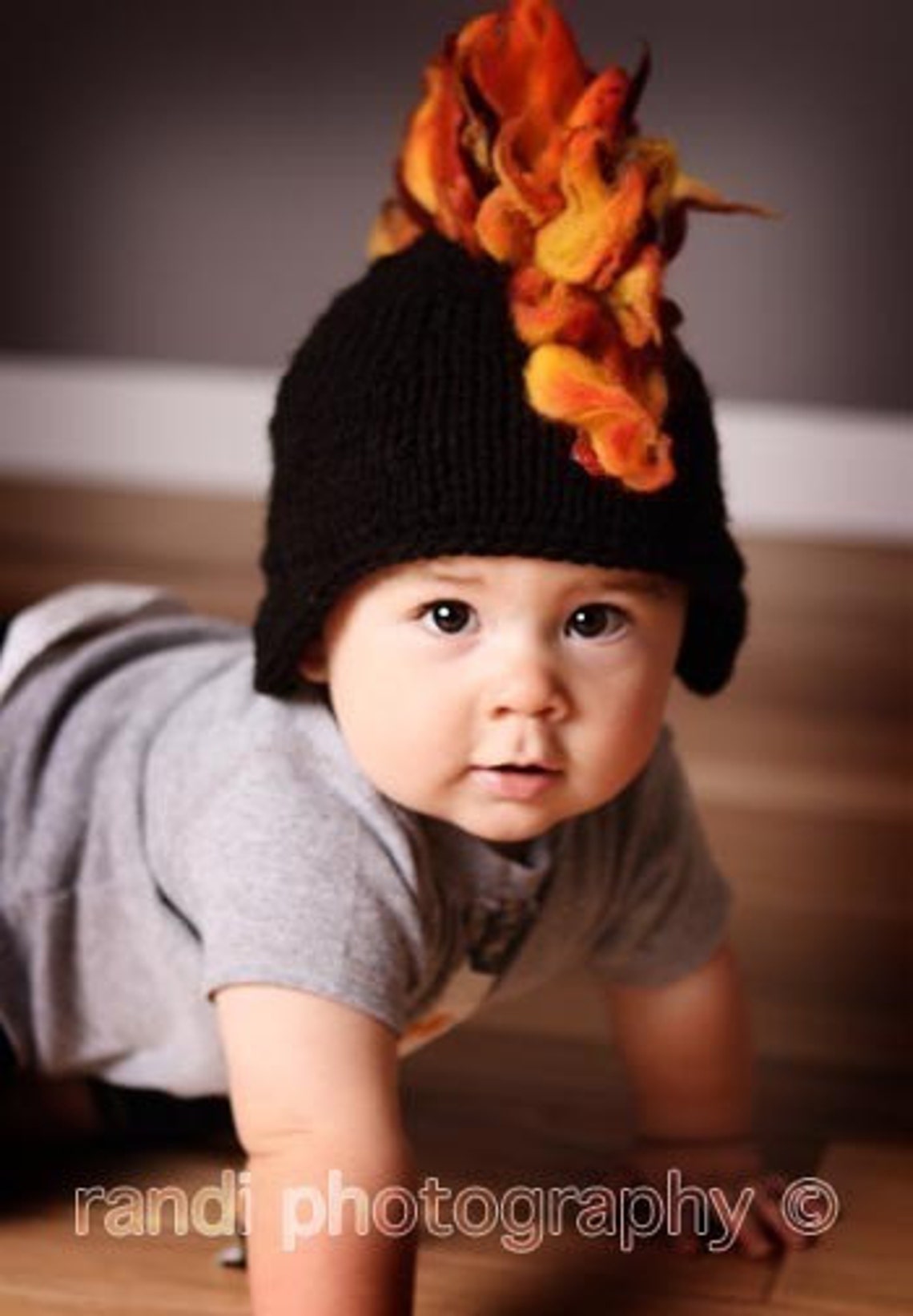 Baby Hat, Mohawk Hat, Newborn Photo Prop, Knit Newborn Hat, Knit Baby ...