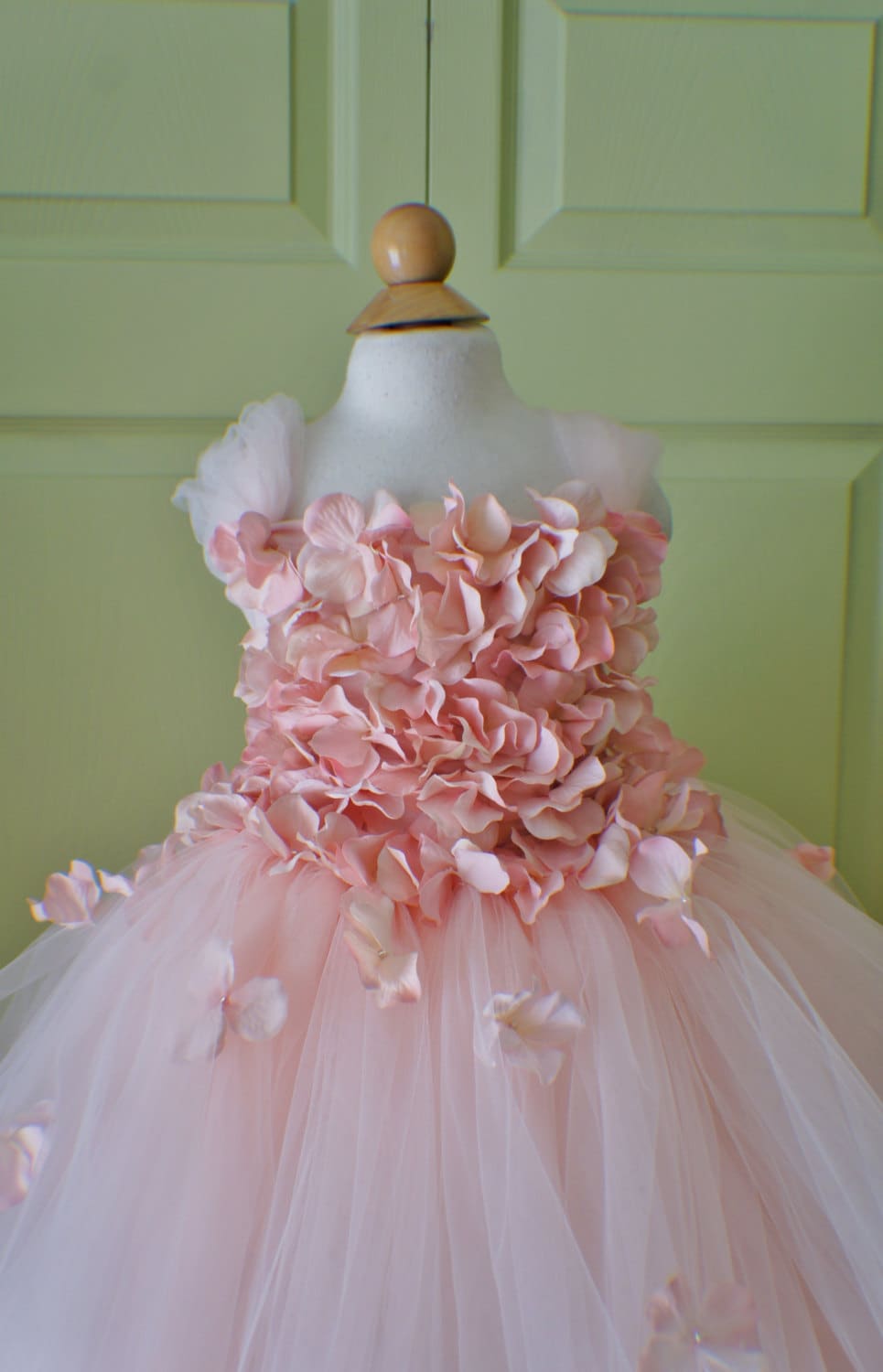 Flower Girl Dress Blush Pink Dress, Pink Blush Pink Tutu Dress, Flower ...