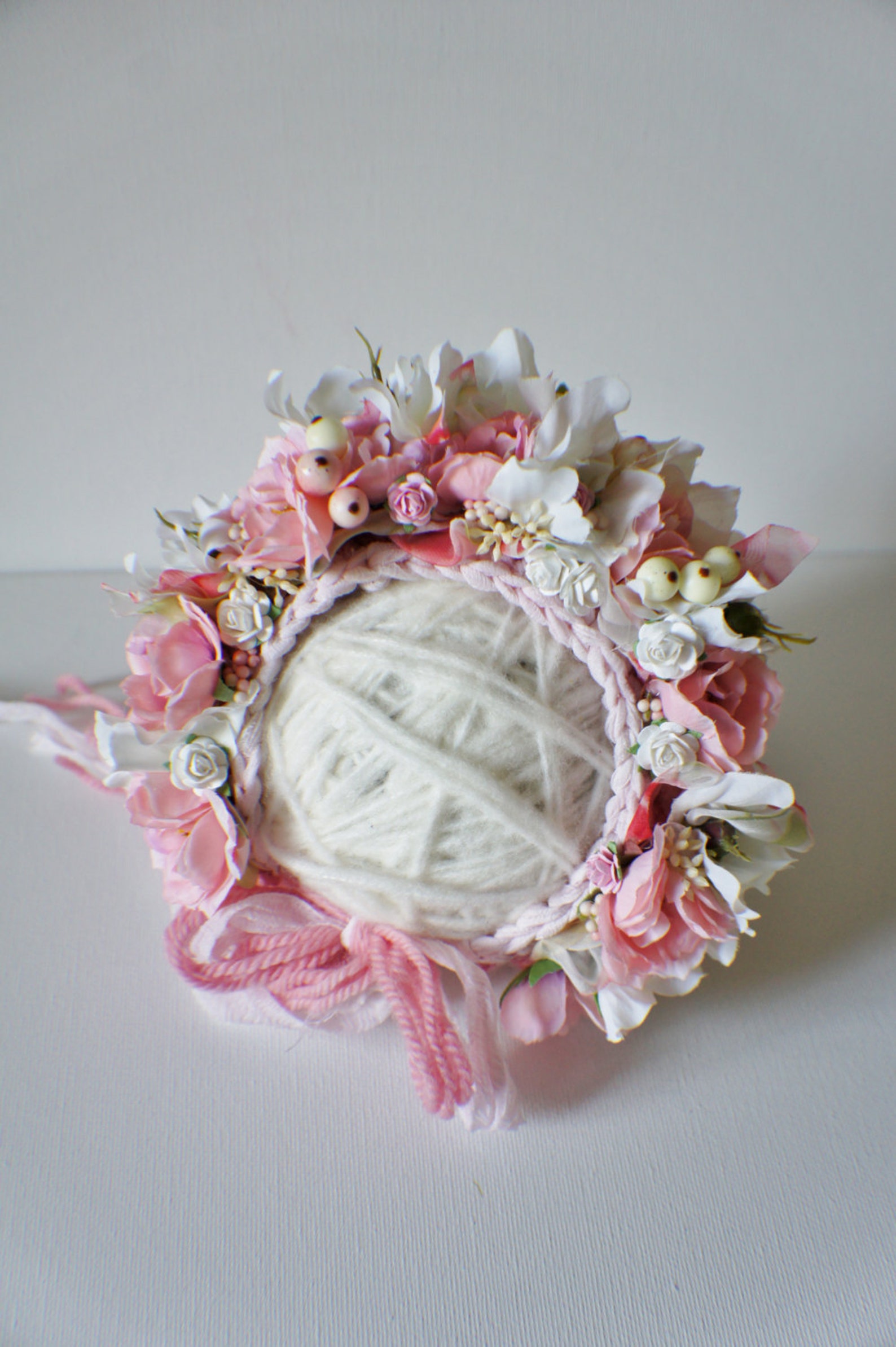 Flower Bonnet Floral Bonnet Garden Bonnet Baby Hat Baby - Etsy UK