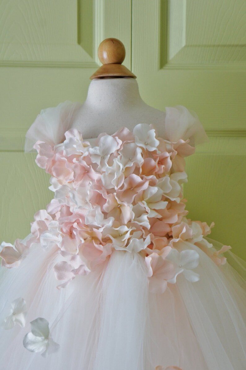 Gorgeous Flower Girl Dress, Photo Prop, Flower Girl Tutu Dress, Blush ...