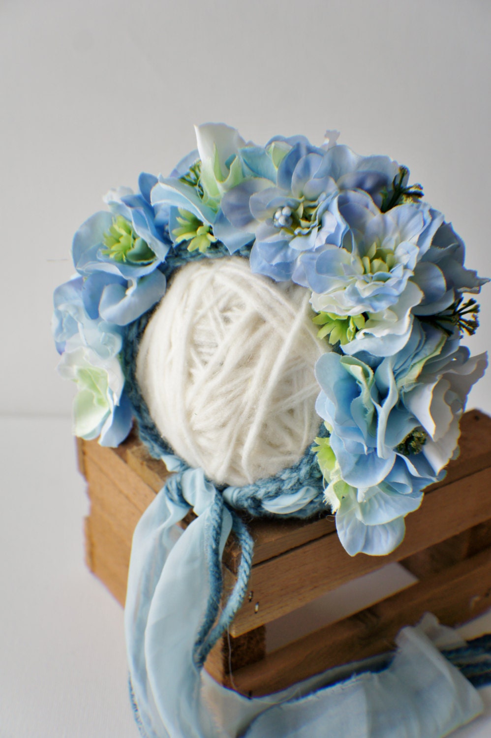 Flower Bonnet Floral Bonnet Garden Bonnet Sitter Bonnet | Etsy