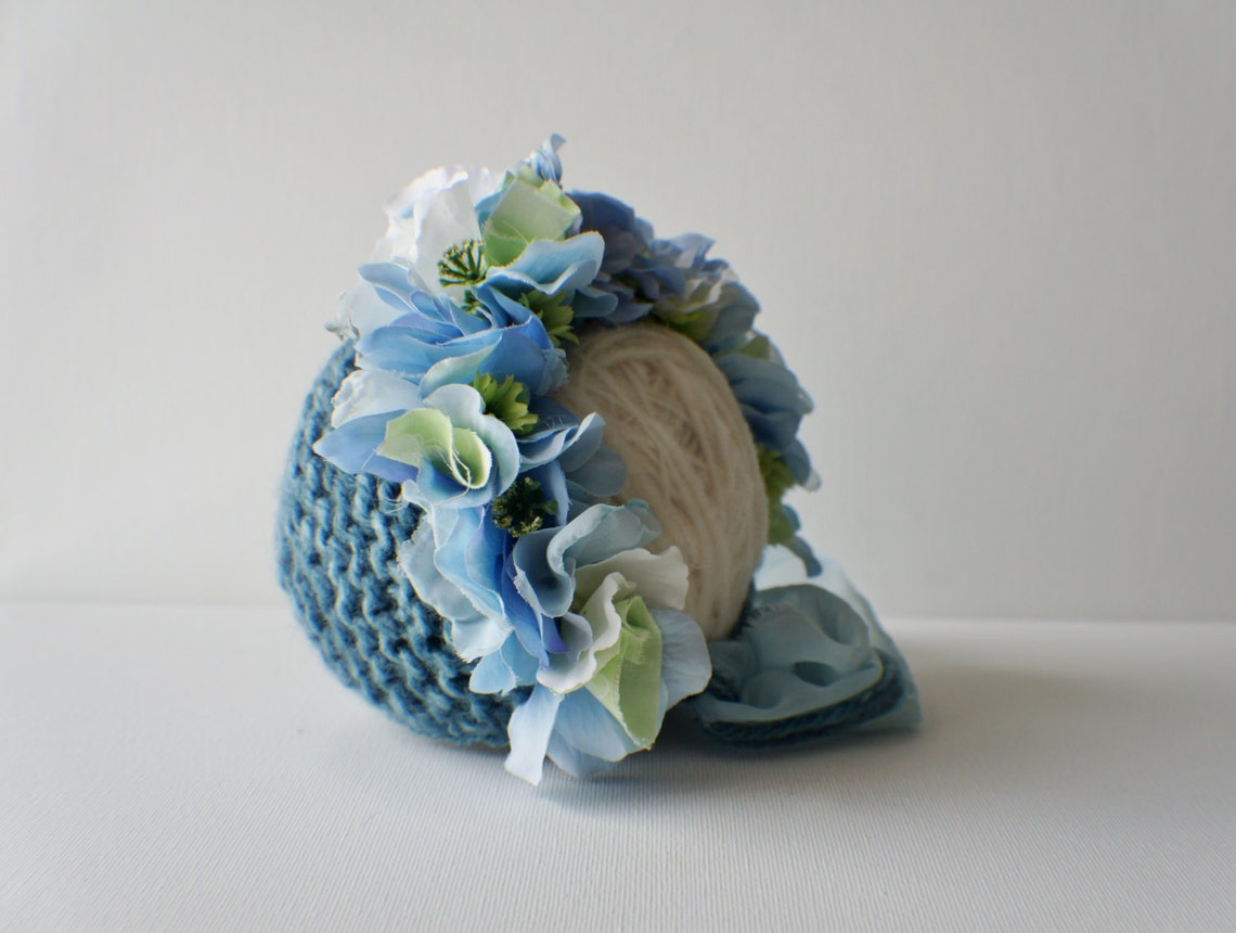 Flower Bonnet Floral Bonnet Garden Bonnet Sitter Bonnet - Etsy