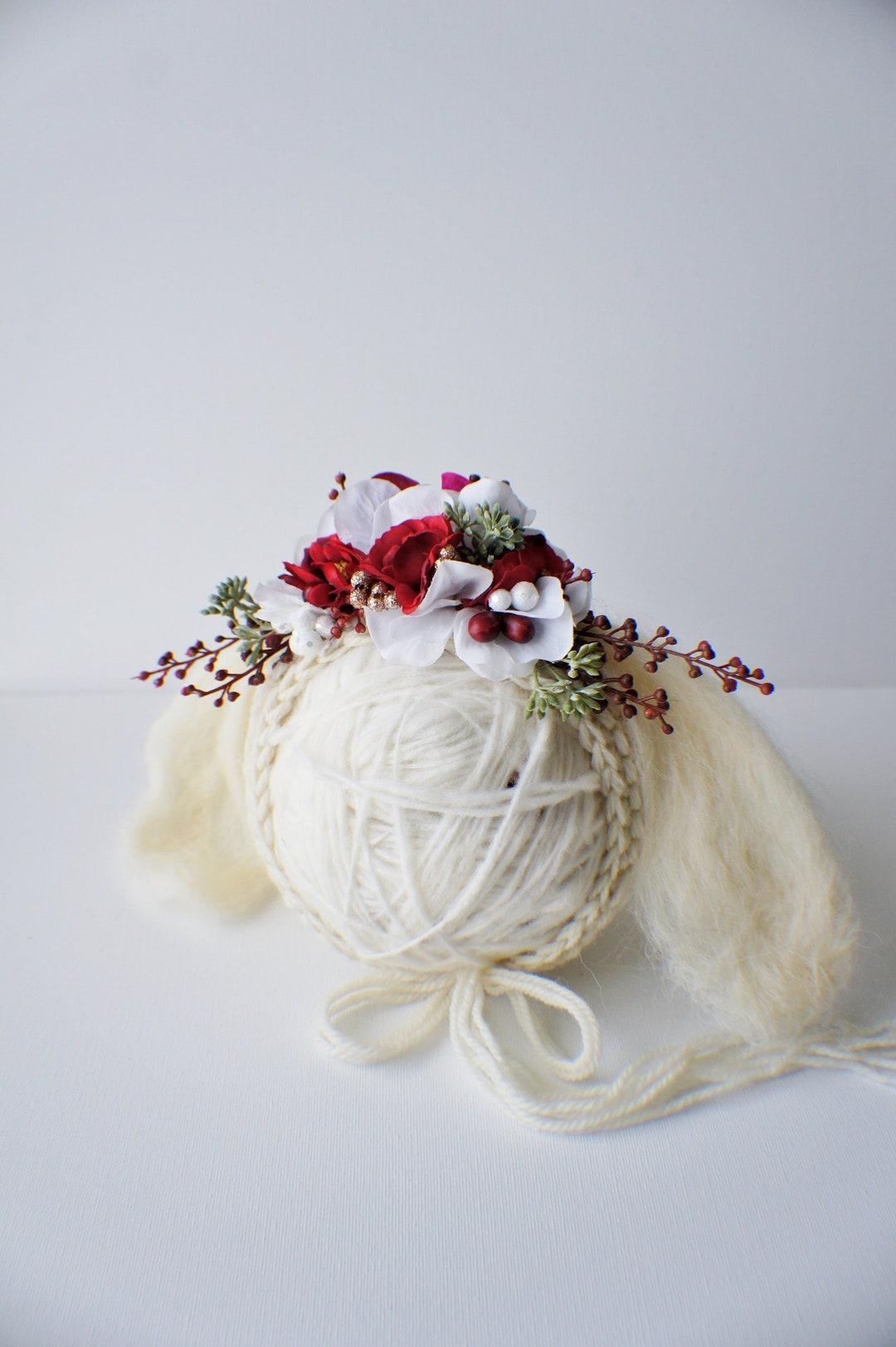 Flower Bonnet, Floral Bonnet, Garden Bonnet, Bunny Bonnet, Sitter ...
