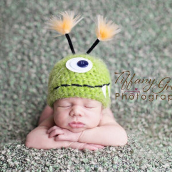 Green Monster Hat - Etsy