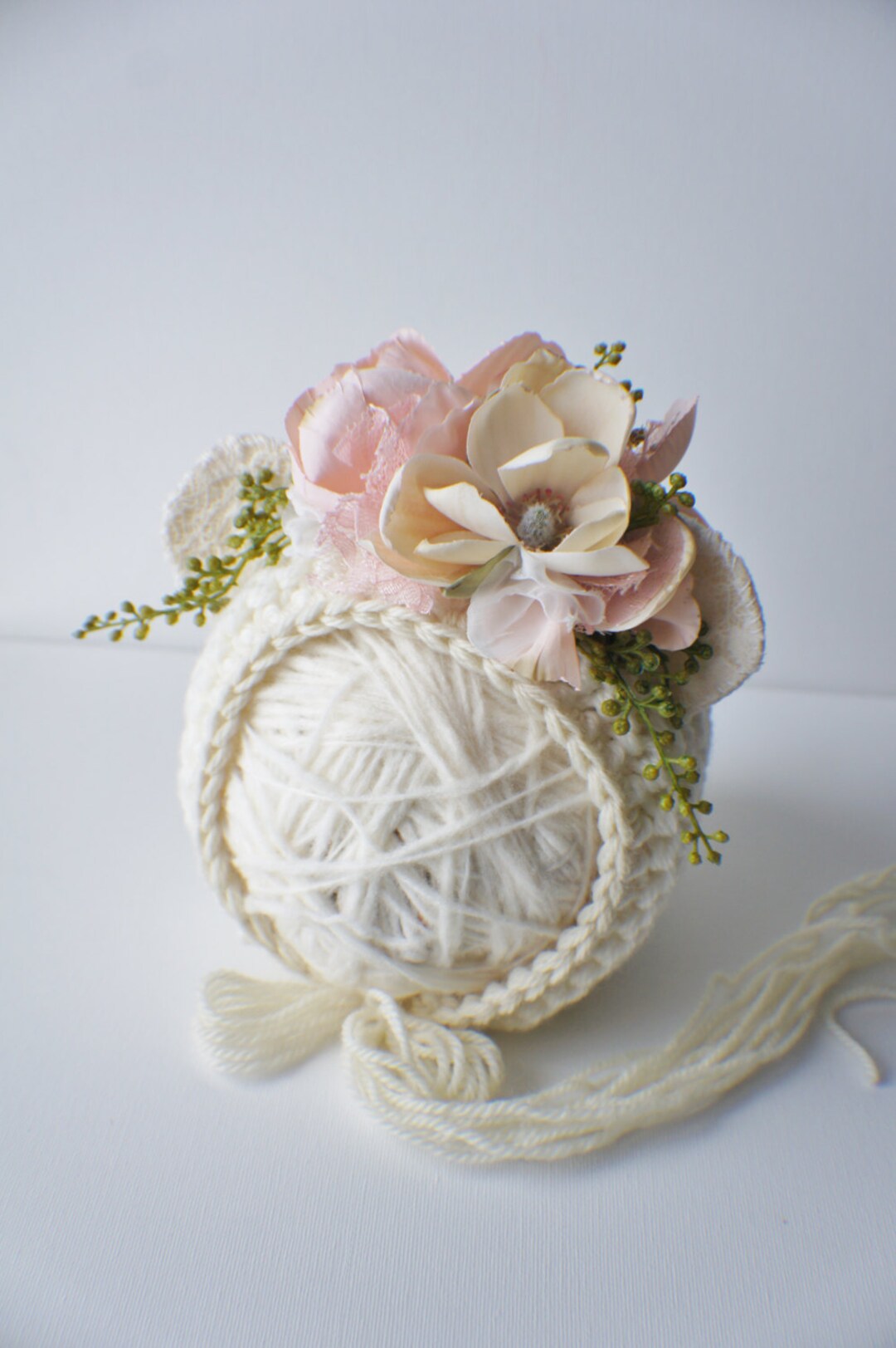 Flower Bonnet, Floral Bonnet, Garden Bonnet, Bear Bonnet, Sitter Bonnet ...