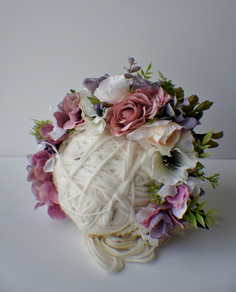 Flower Bonnet Floral Bonnet Garden Bonnet Sitter Bonnet | Etsy
