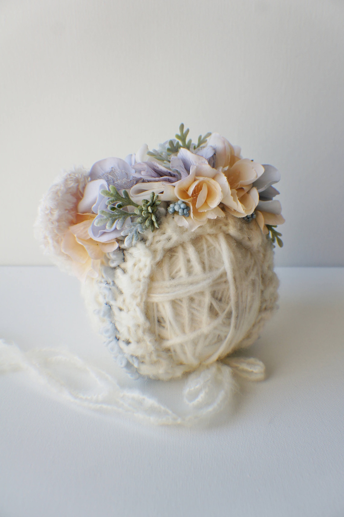 Flower Bonnet Floral Bonnet Garden Bonnet Bear Bonnet | Etsy