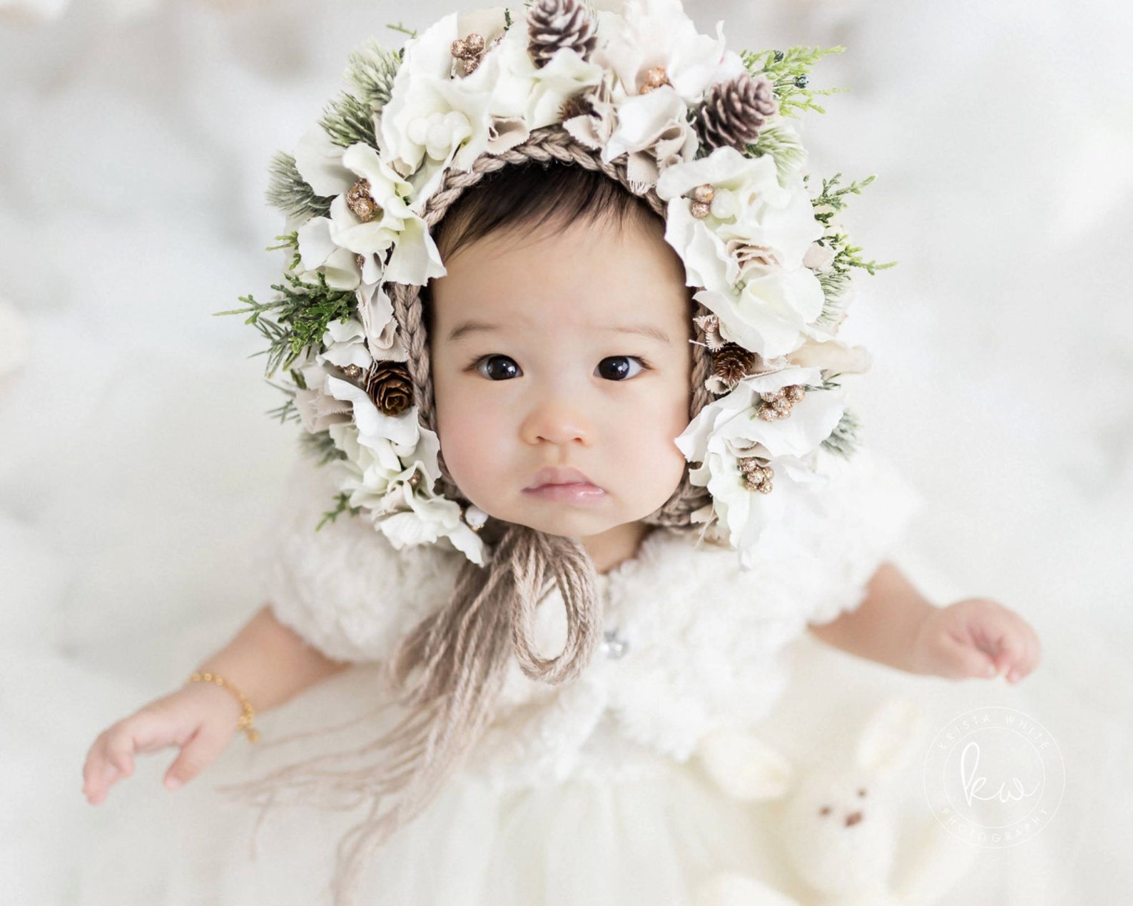 Christmas Bonnet Floral Bonnet Garden Bonnet Flower Bonnet | Etsy