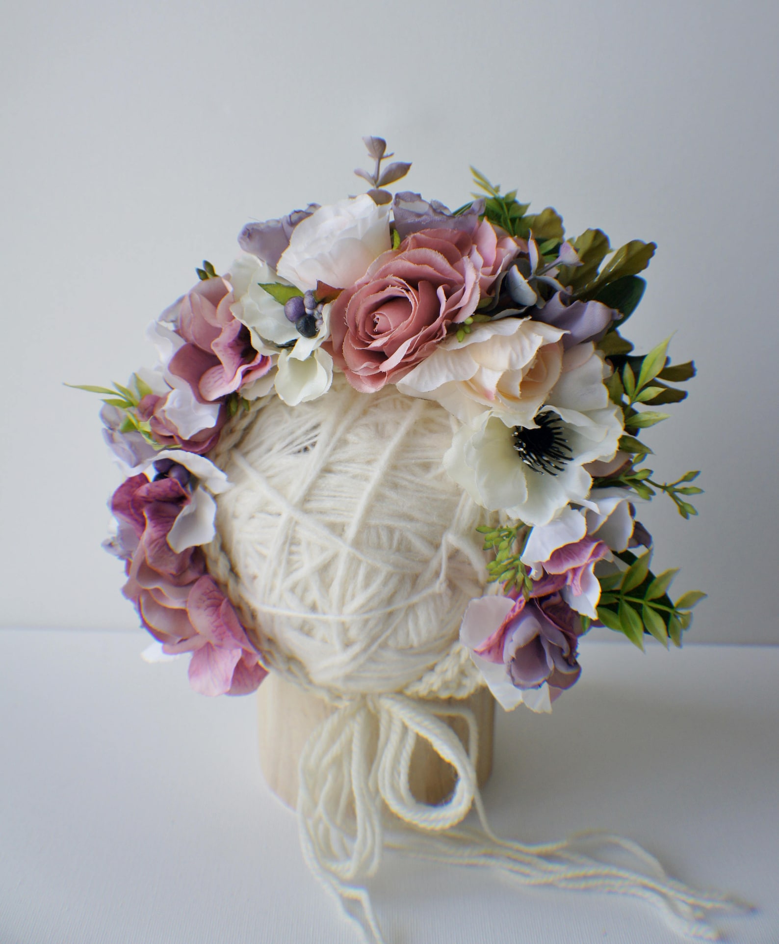 Flower Bonnet Floral Bonnet Garden Bonnet Sitter Bonnet | Etsy