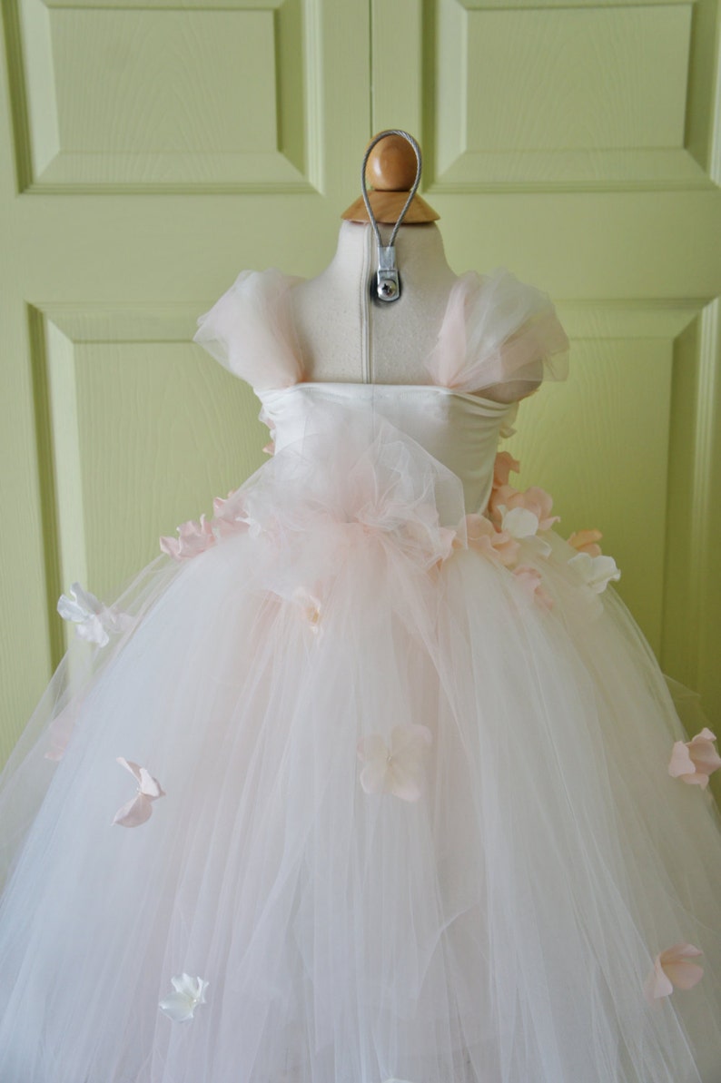 Gorgeous Flower Girl Dress, Photo Prop, Flower Girl Tutu Dress, Blush ...