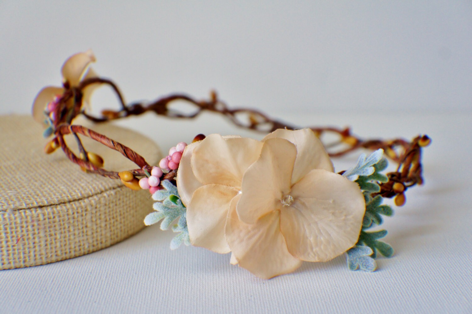 Flower Girl Headwreath Flower Crown Headband Wedding Crown | Etsy