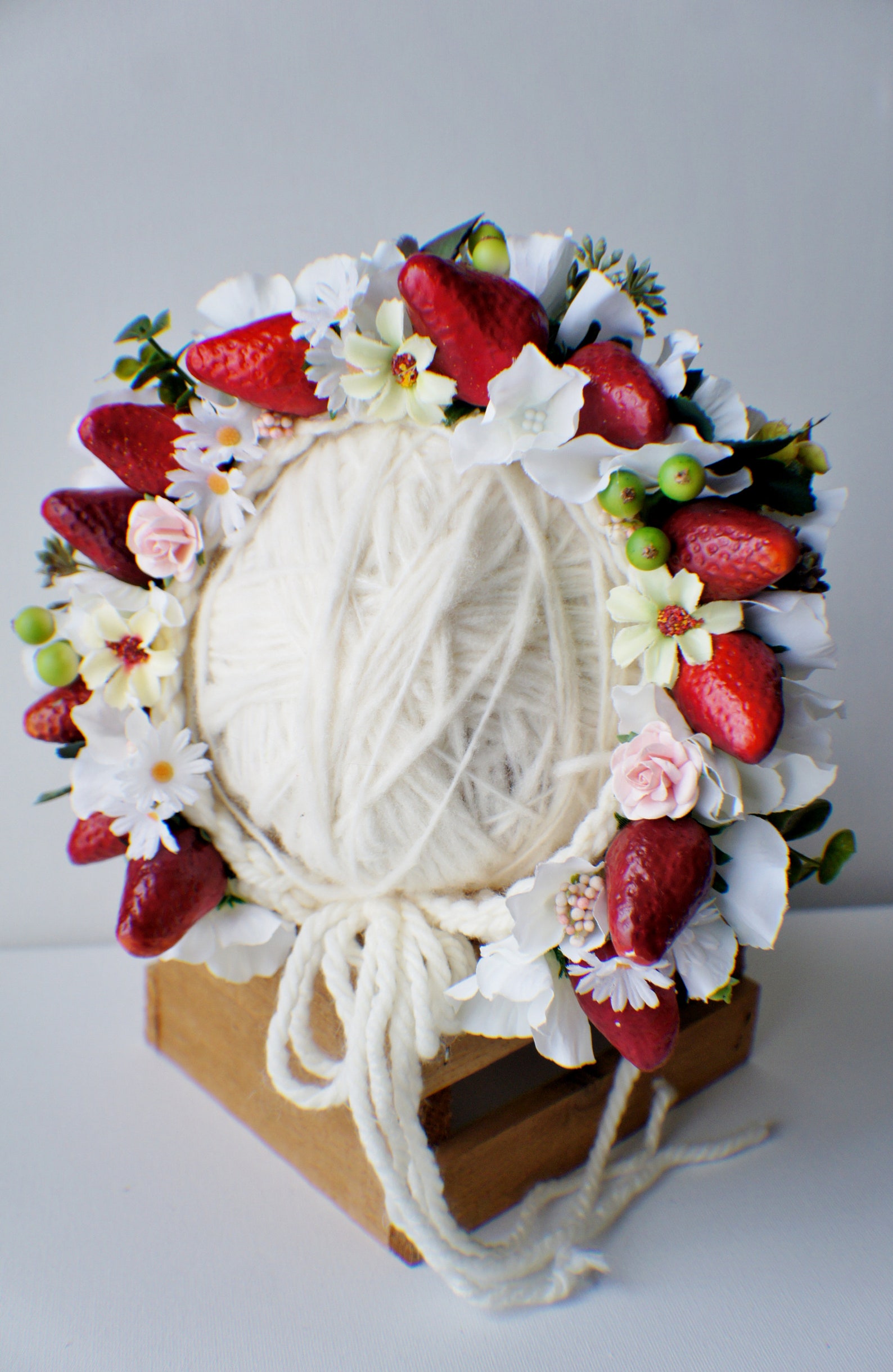 Flower Bonnet Floral Bonnet Garden Bonnet Sitter Bonnet | Etsy