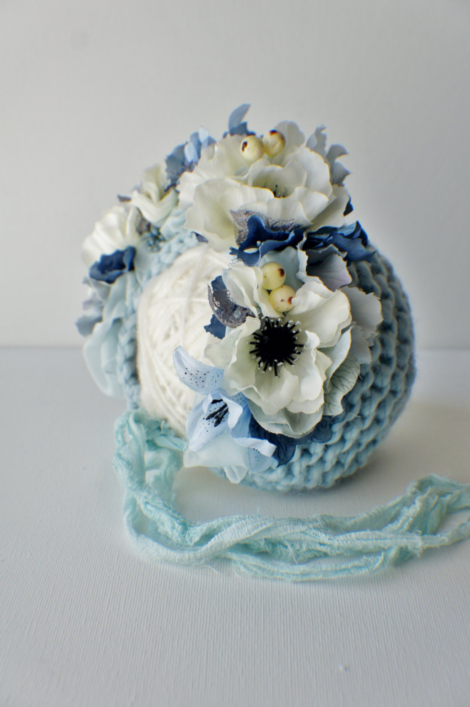 Flower Bonnet, Floral Bonnet, Garden Bonnet, Sitter Bonnet, Baby Hat ...