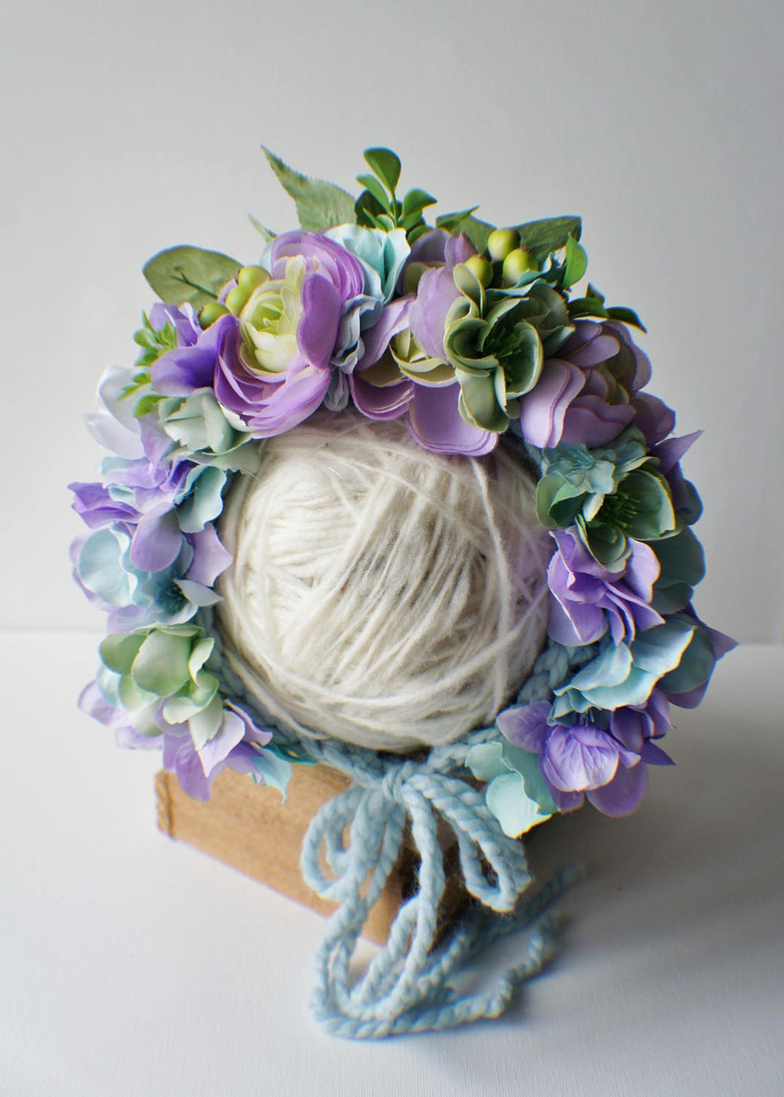 Flower Bonnet Floral Bonnet Garden Bonnet Sitter Bonnet | Etsy