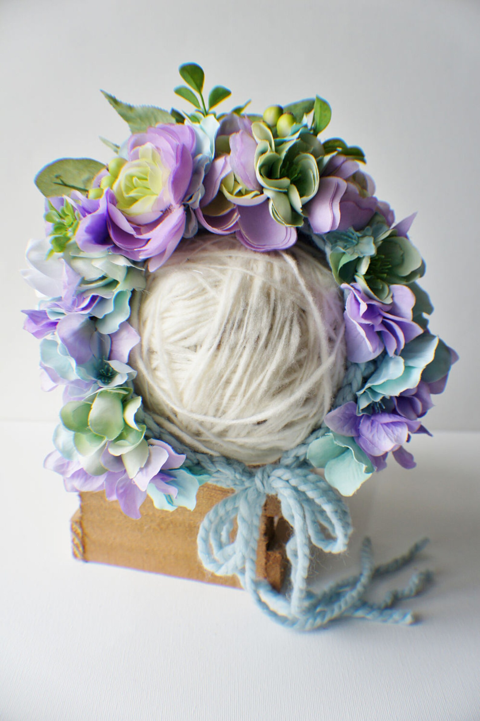 Flower Bonnet Floral Bonnet Garden Bonnet Sitter Bonnet | Etsy